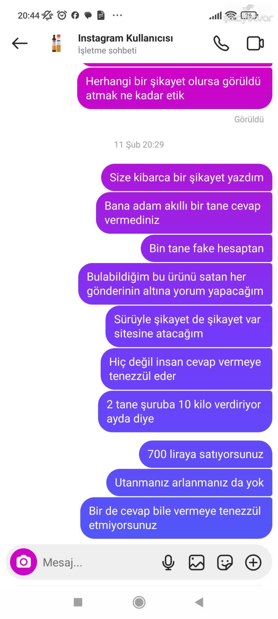 Acacia Official (acacialifeturkiye.com) Akasya Şurubunda Hayal Kırıklığı - Şikayetvar