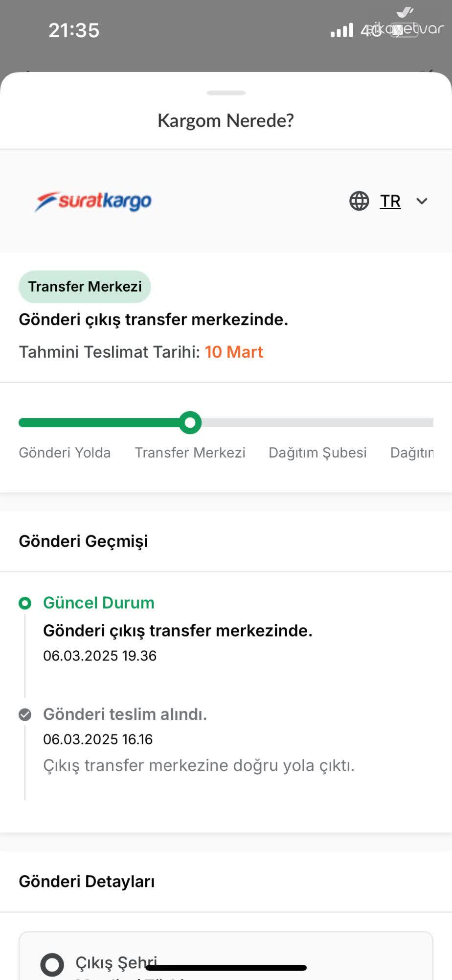 Kayıp Kargo: Sürat Kargo'nun Bilgi Vermemesi - Şikayetvar