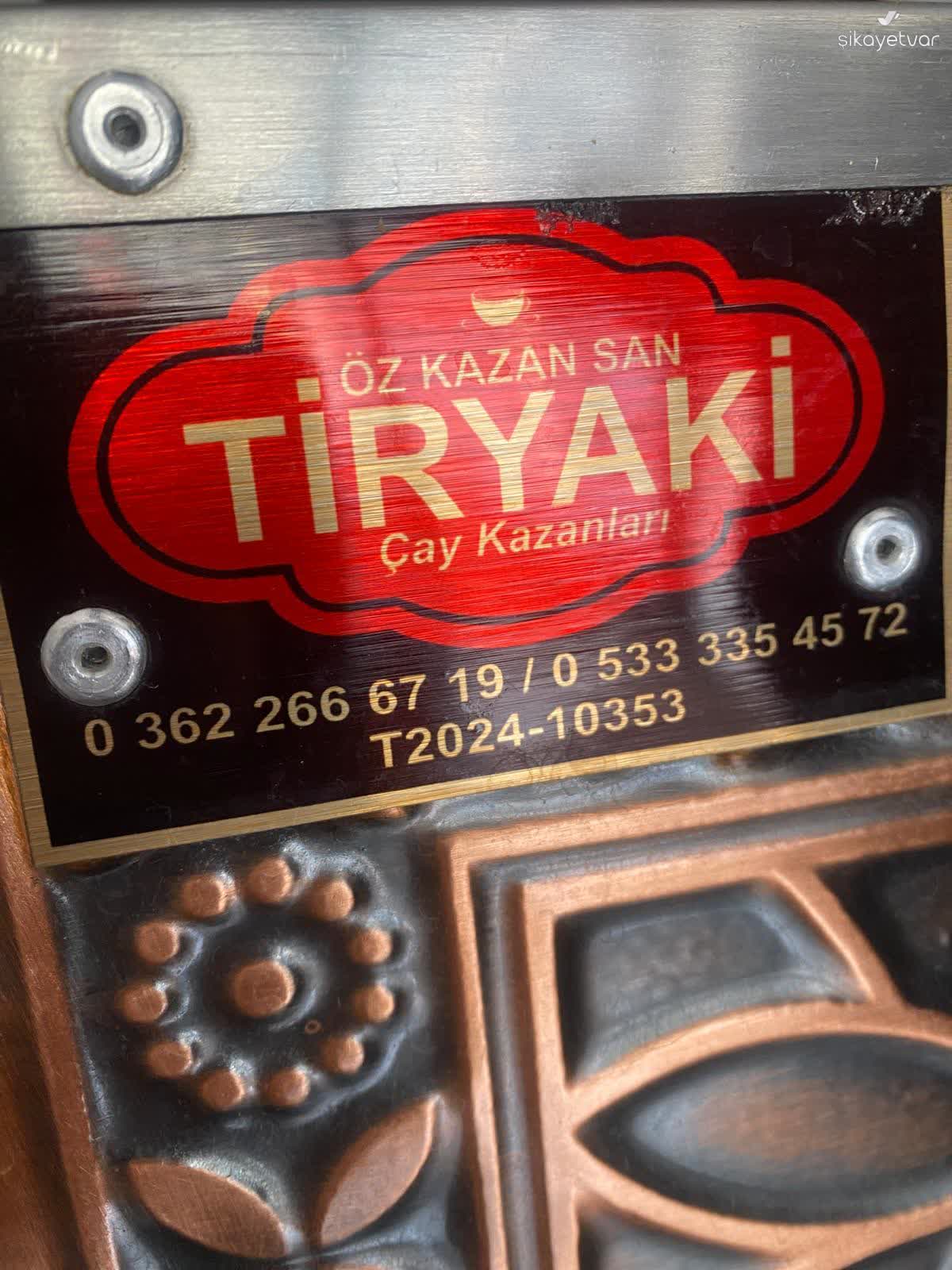 Tiryaki Çaykazanları Tiryaki Çay Kazanı: Sürekli Arızalar Ve İletişim ...