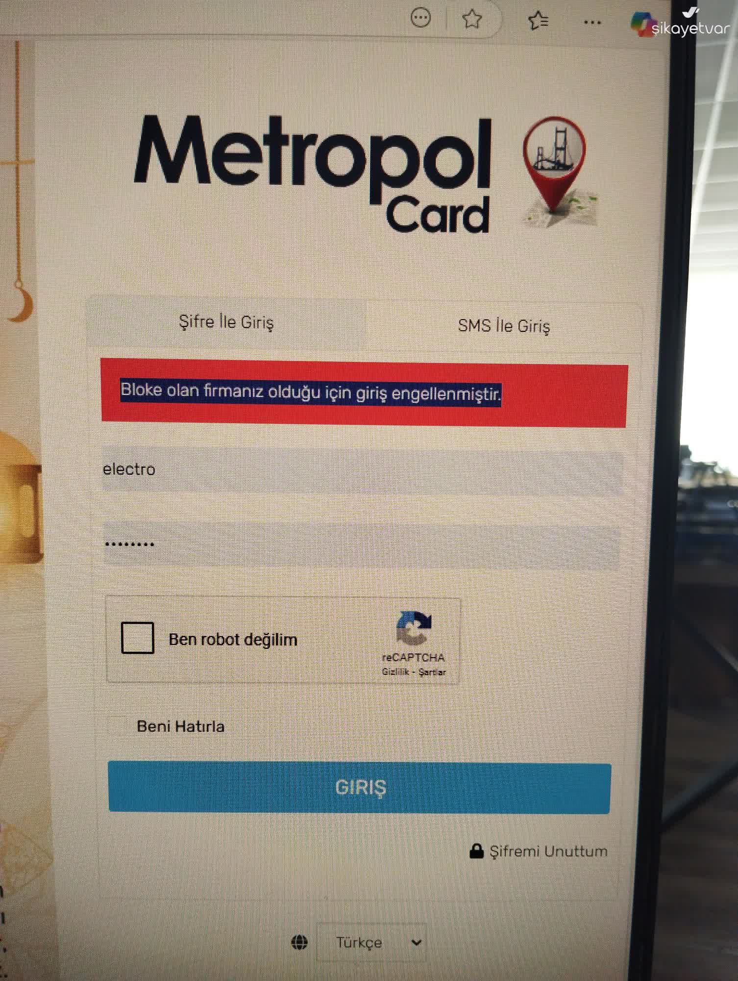 MetropolCard Multinet Kart Kullanımında Profesyonellik Sorunları - Şikayetvar