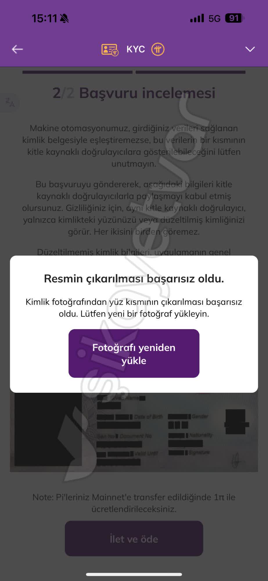 Pi Network KYC Verification Fails to Process My ID Photo - Xolvie