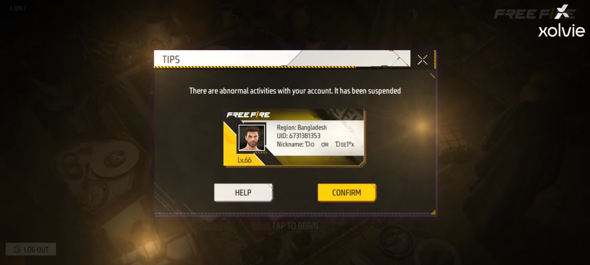 Garena Free Fire My Free Fire Account Has Been Blocked by Garena ...