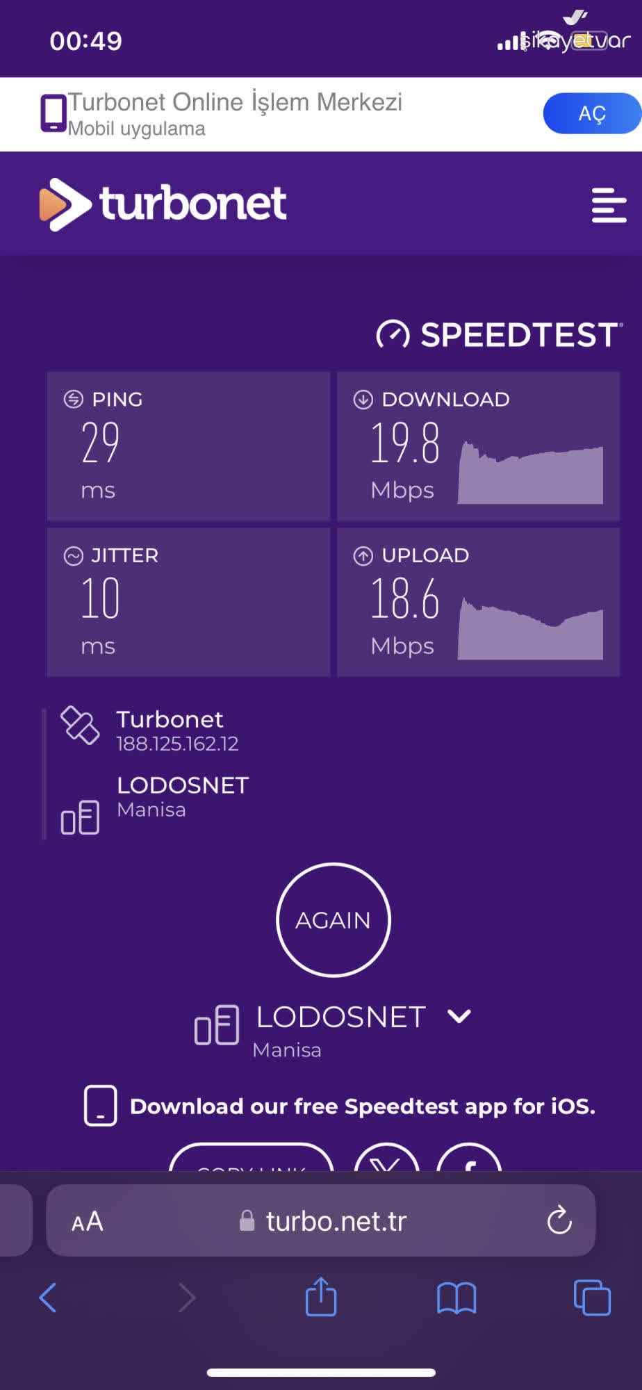 Turbonet İle Sürekli Bağlantı Sorunları - Şikayetvar