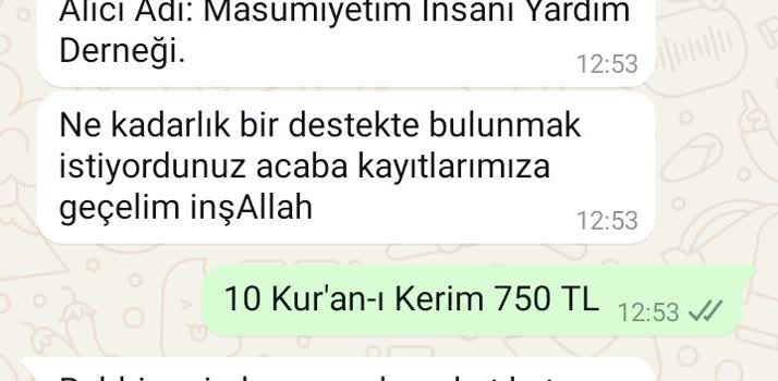 Masumiyetim Derneği Bağış Belgeleri Ve Videoları İçin Yanıt Bekliyoruz ...