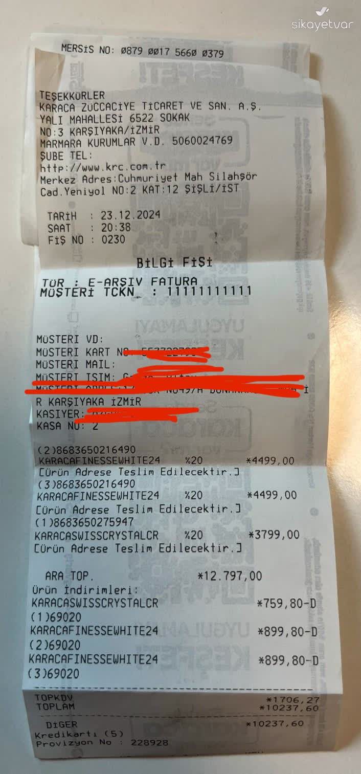 Karaca Züccaciye Üç Aylık Bekleyiş: Kırık Tabağın İzinde - Şikayetvar