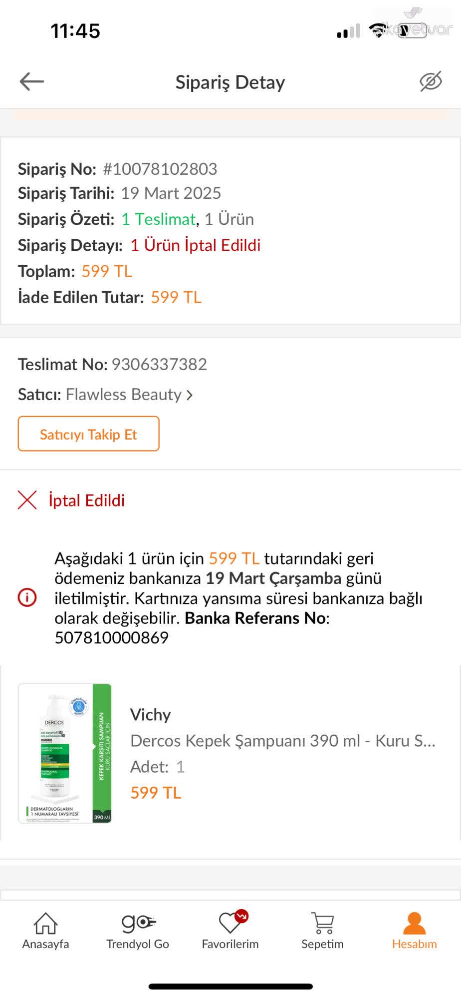 Trendyol Satıcı İptal Ve Fiyat Yükseltme Sorunu - Şikayetvar