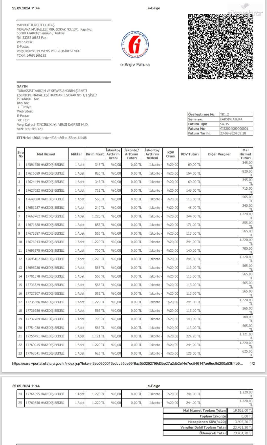 Tur Assist Asistans Ödenmeyen Hizmet Bedeli Mağduriyeti - Şikayetvar