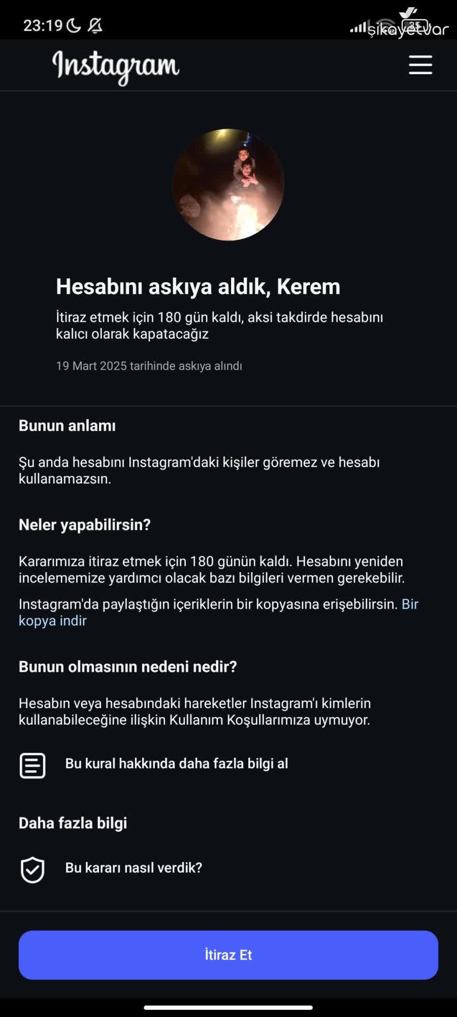 Instagram Haksız Askıya Alma Ve Mesaj Gönderememe Sorunu - Şikayetvar