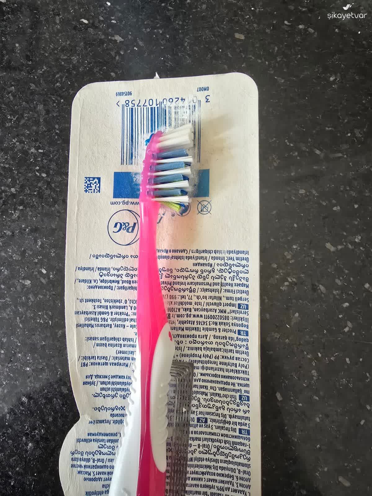 Oral B Diş Fırçasında Eksik Beyaz Kıl Sırası - Şikayetvar