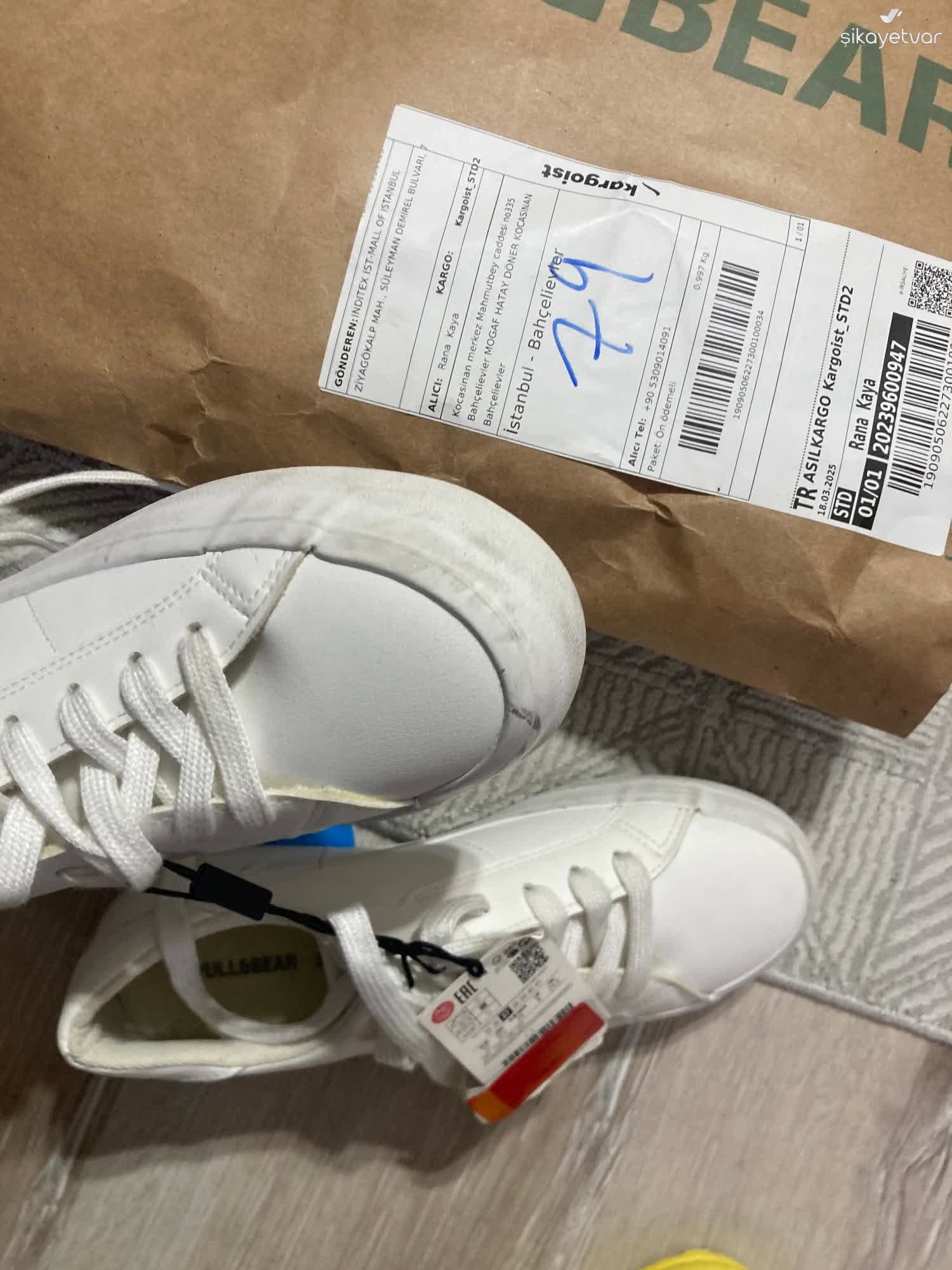 Pull And Bear'dan Gelen Hayal Kırıklığı: Kullanılmış Ayakkabı Şoku - Şikayetvar