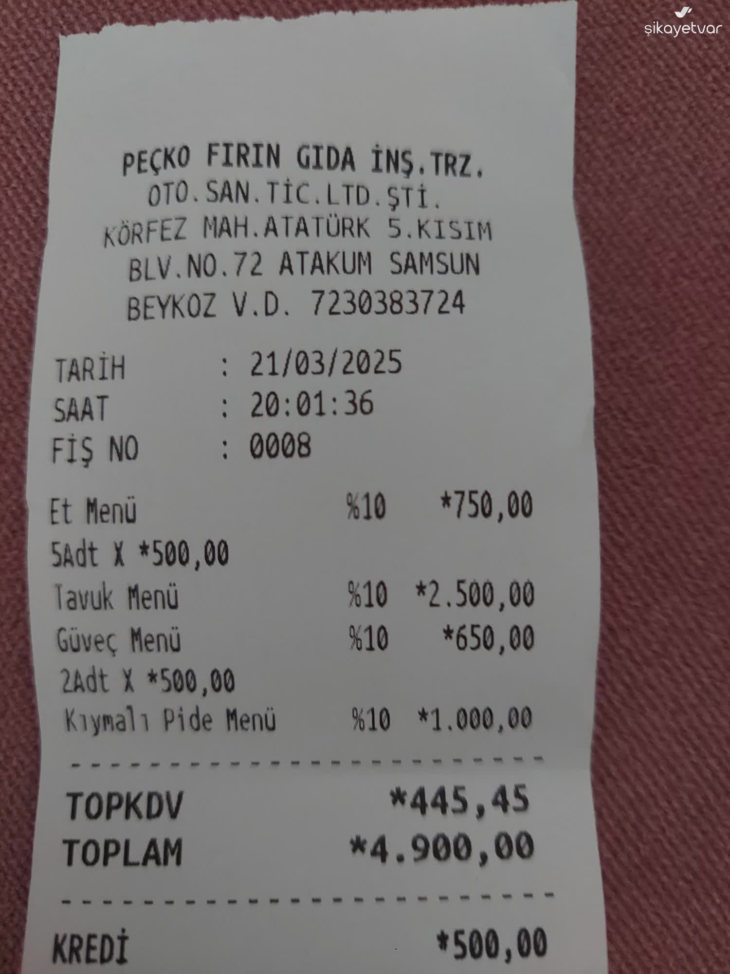 Peçko Fırın Soğuk Ortam Ve Donmuş Yemekler: Peçko'da Hayal Kırıklığı ...