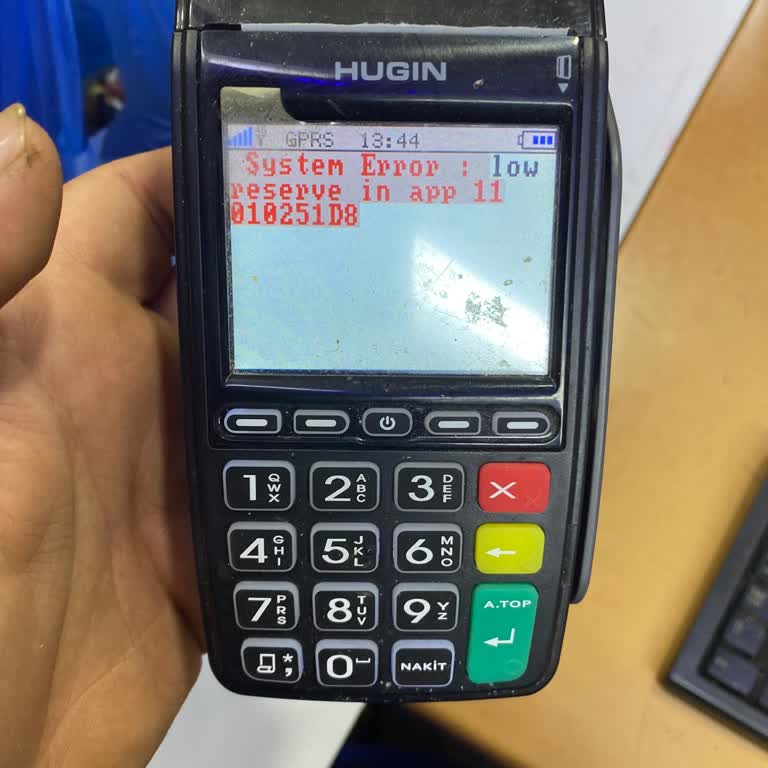 Hugin Ödeme Sistemleri Hugin T300 Gün Sonu Sorunu System Error Low ...