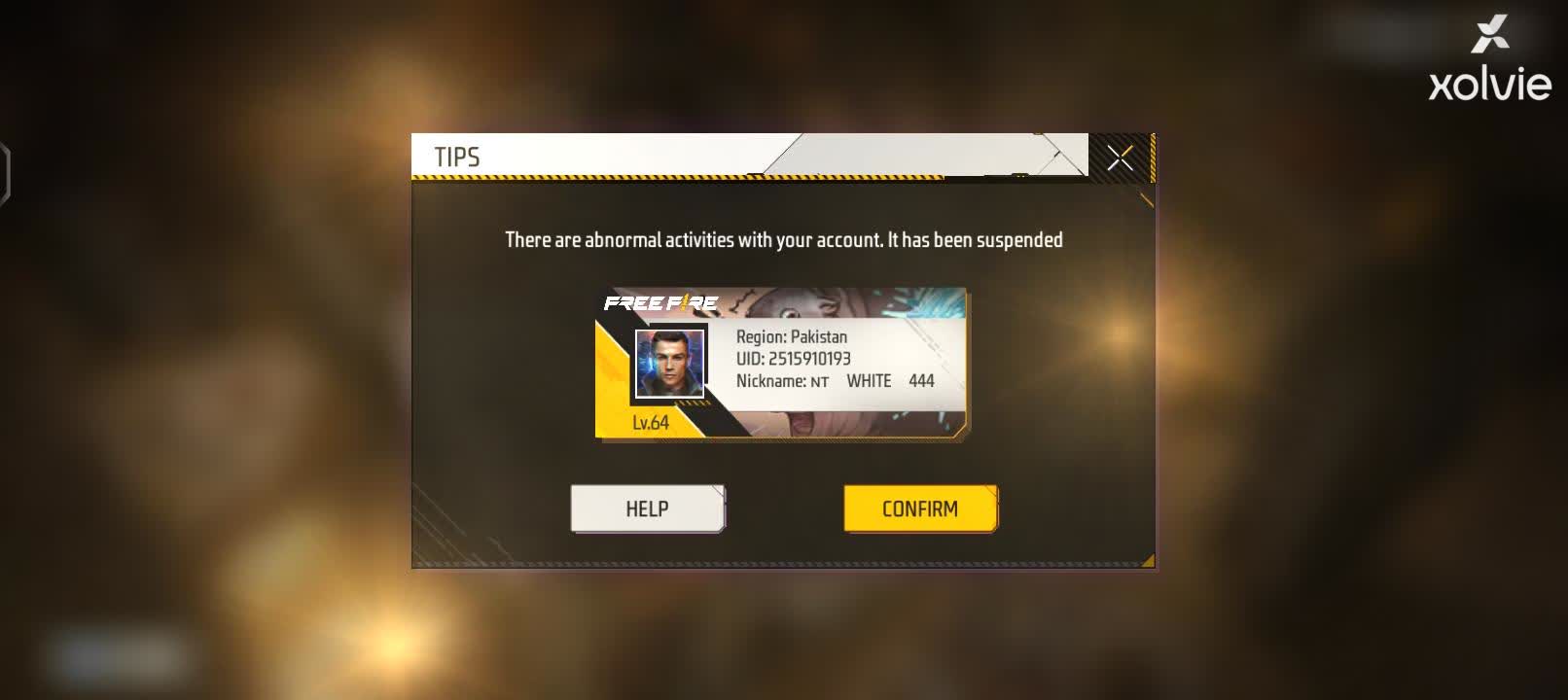 Garena Free Fire Garena Suspended My FF Account by Mistake - Xolvie