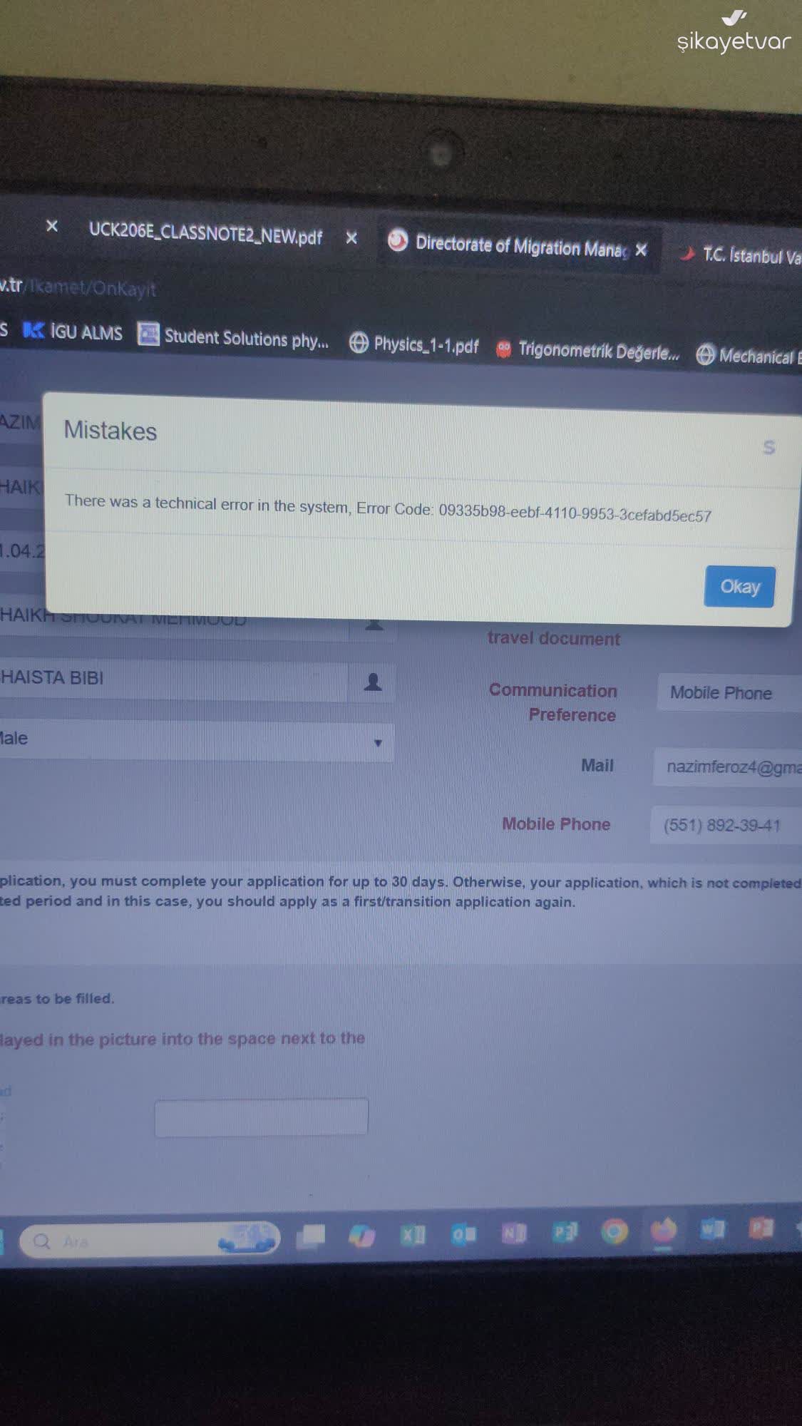Göç İkamet Hizmetleri E-ikamet Sitesi Teknik Sorunları Mağduriyet ...