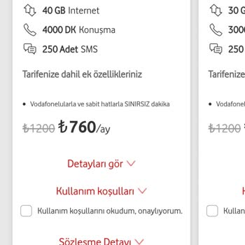 Çözüldü: Vodafone Uygun Fiyatlı Tarife Seçeneği Sunulmuyor - Şikayetvar