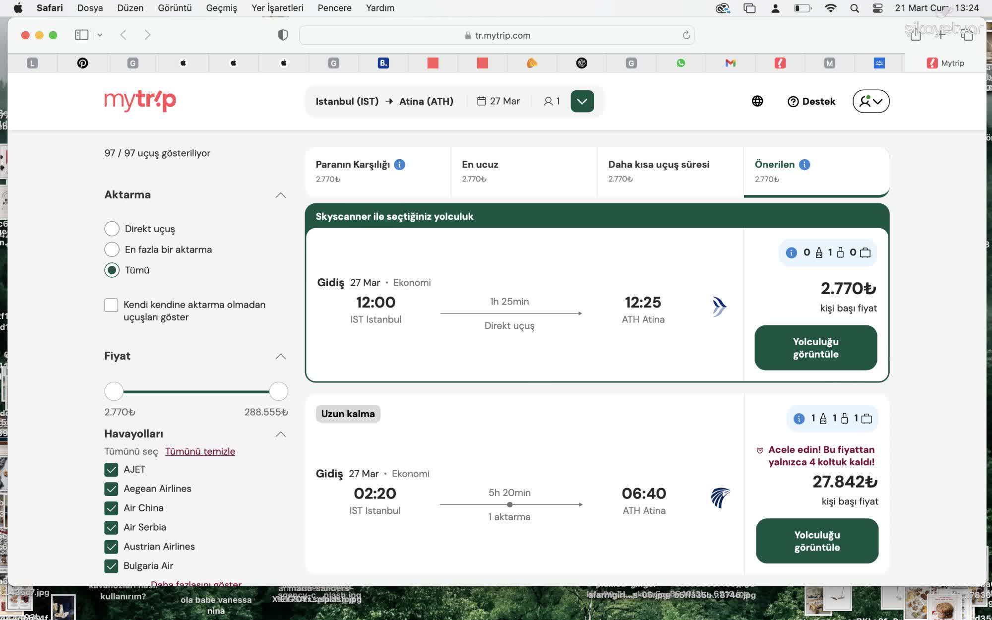 Mytrip.com Mytrip Overcharged Me via Skyscanner—I Approved ₺2,770, Was Billed ₺5,800 Without ...