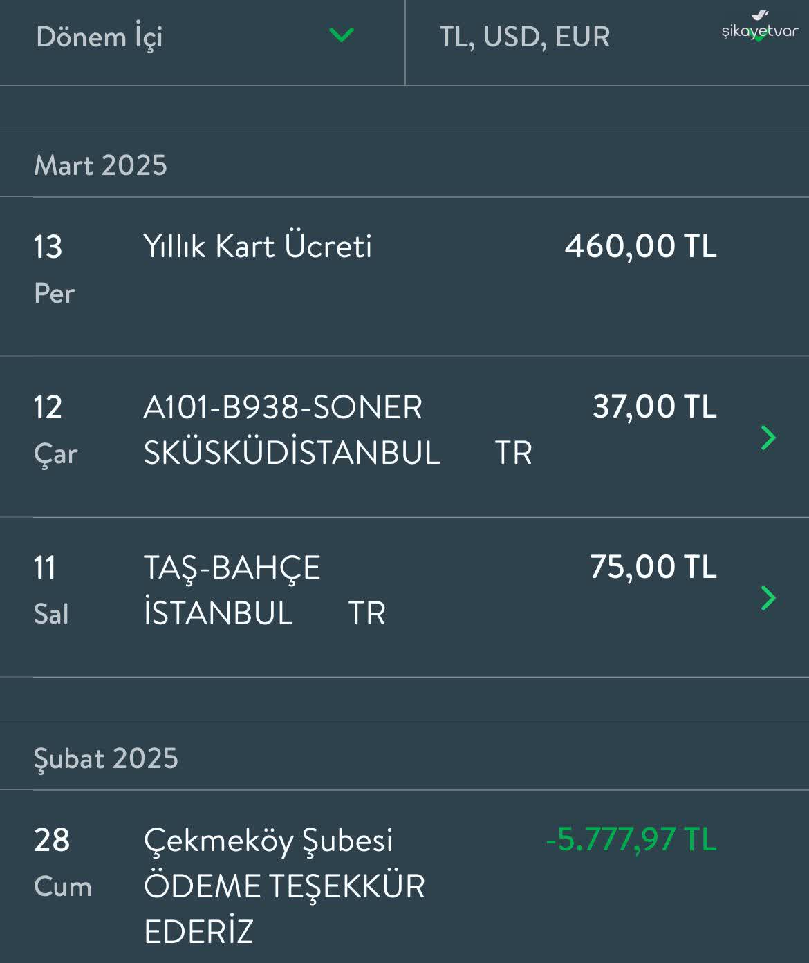 Yasal Dayanaklarla TEB Kart Aidat İadesi Talebi - Şikayetvar