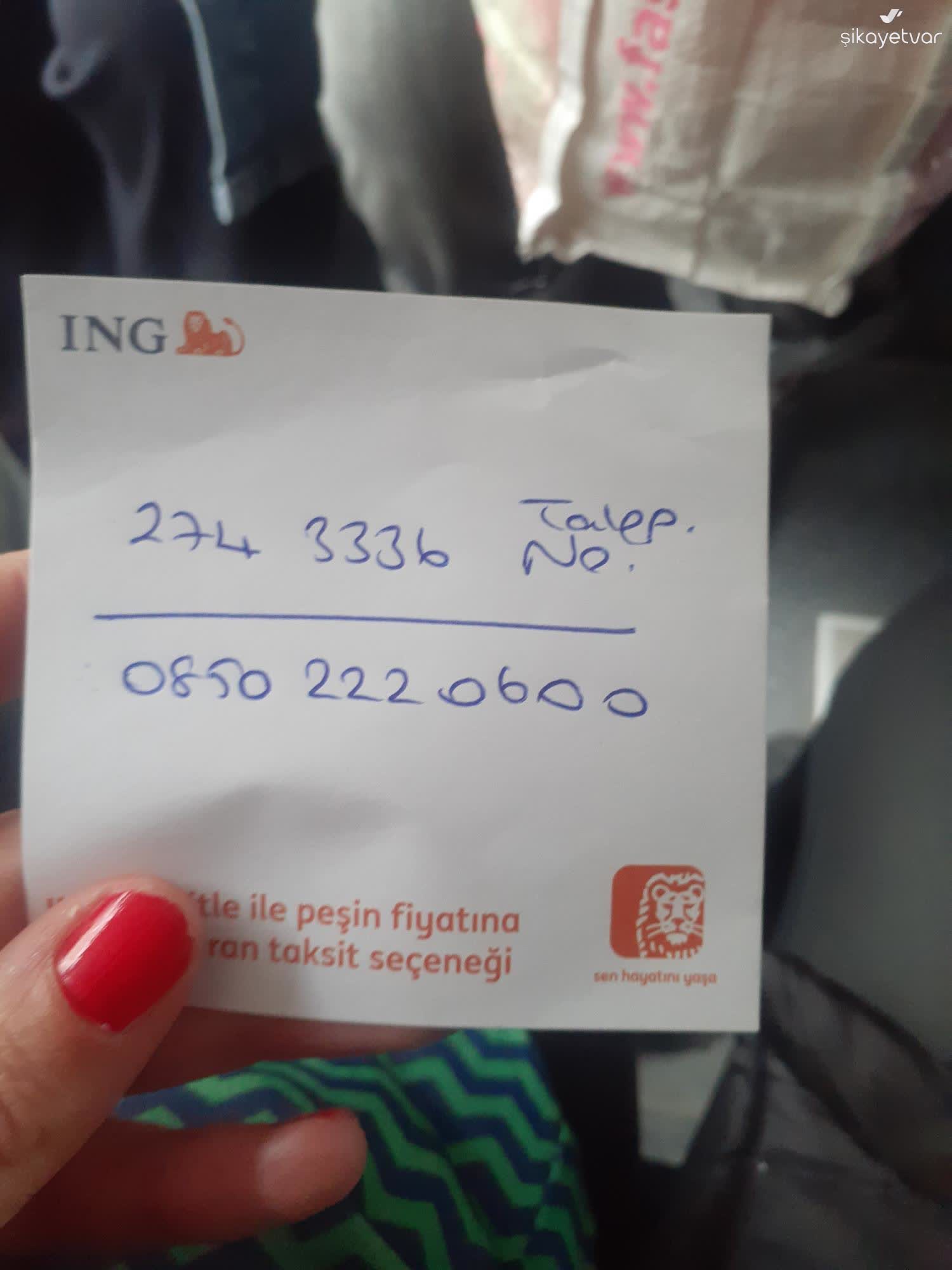 ING Promosyonum Neden Yatmadı? - Şikayetvar