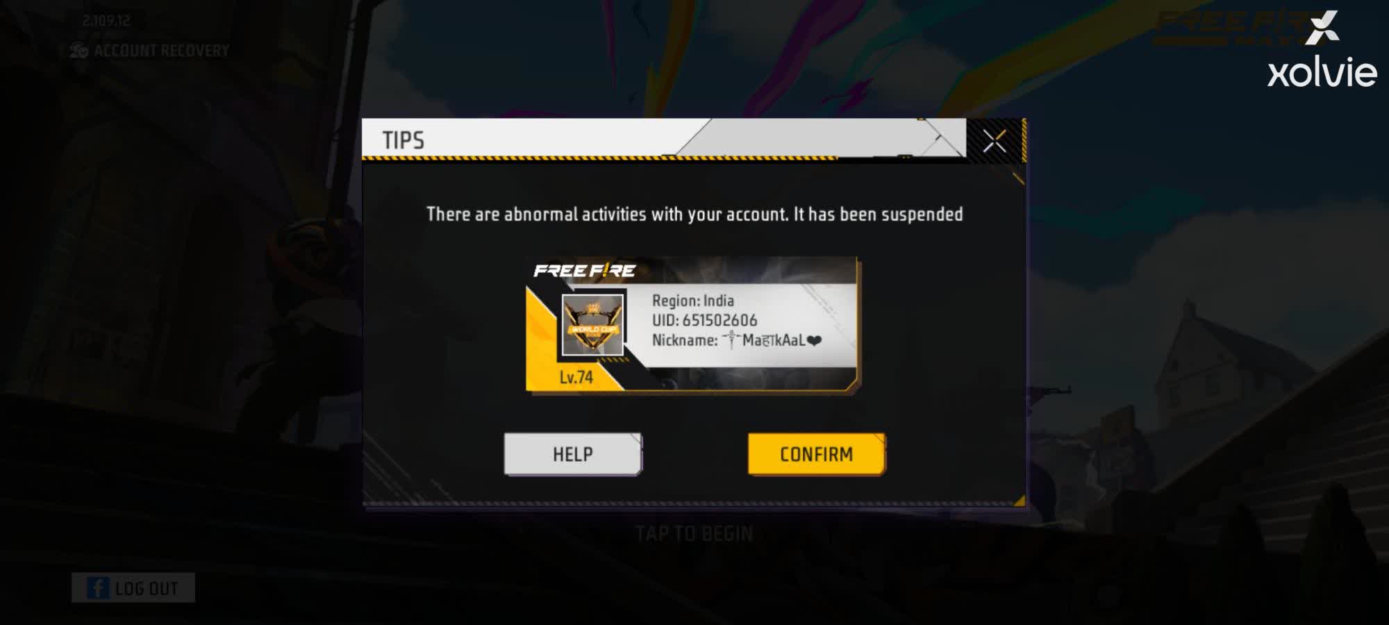 Garena Free Fire! Please Open My FF Account! - Xolvie