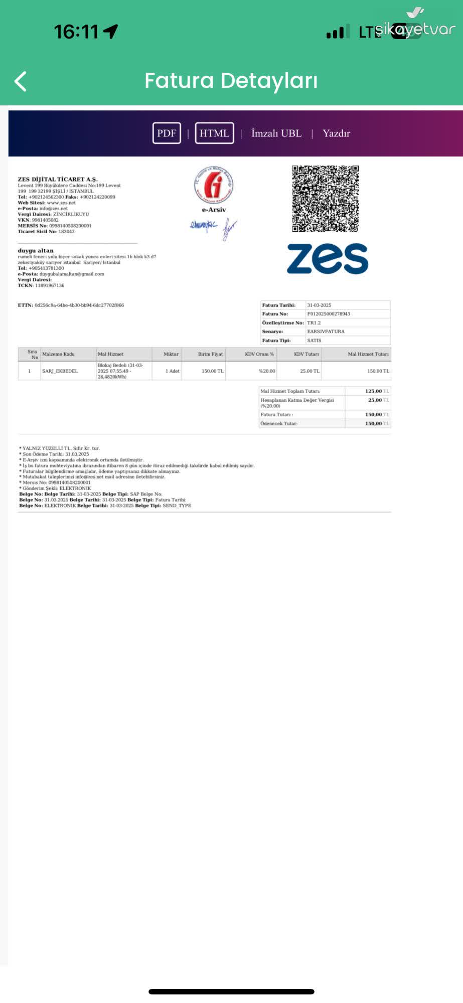 Çözüldü: ZES Şarj İstasyonları Blokaj Ücreti Hakkında Acil Geri Dönüş ...