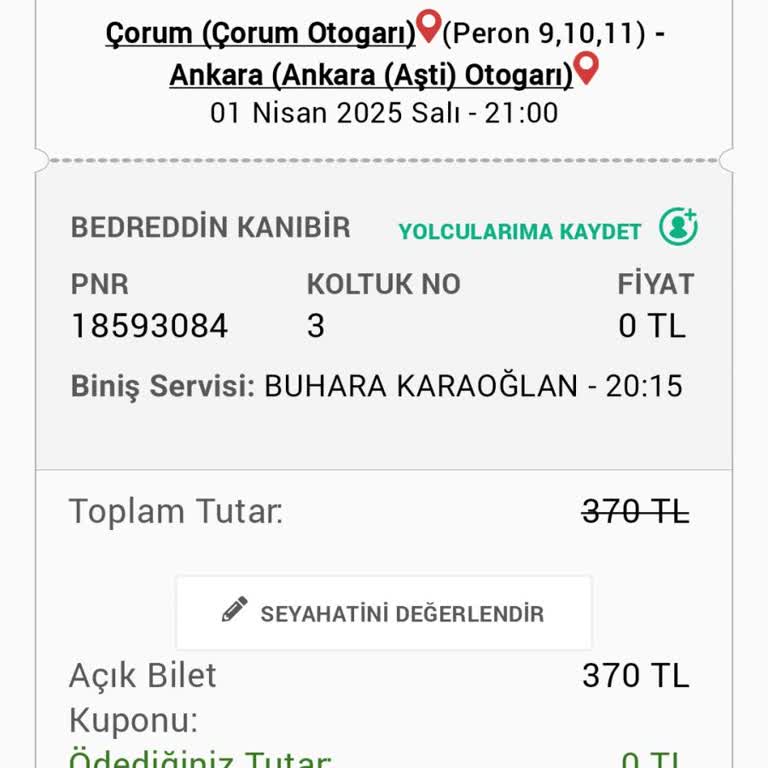 Ali Osman Ulusoy Seyahatinde Mola Yeri Mağduriyeti - Şikayetvar