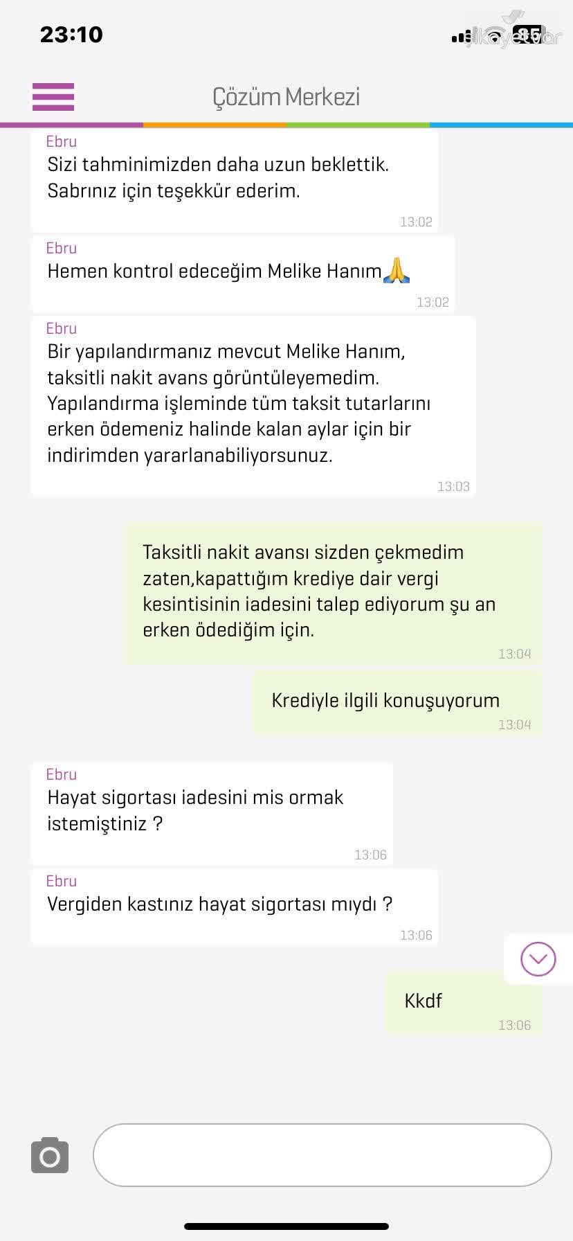 Enpara Erken Kapama Sonrası Çifte KKDF Ücreti Ve Yetersiz Müşteri ...