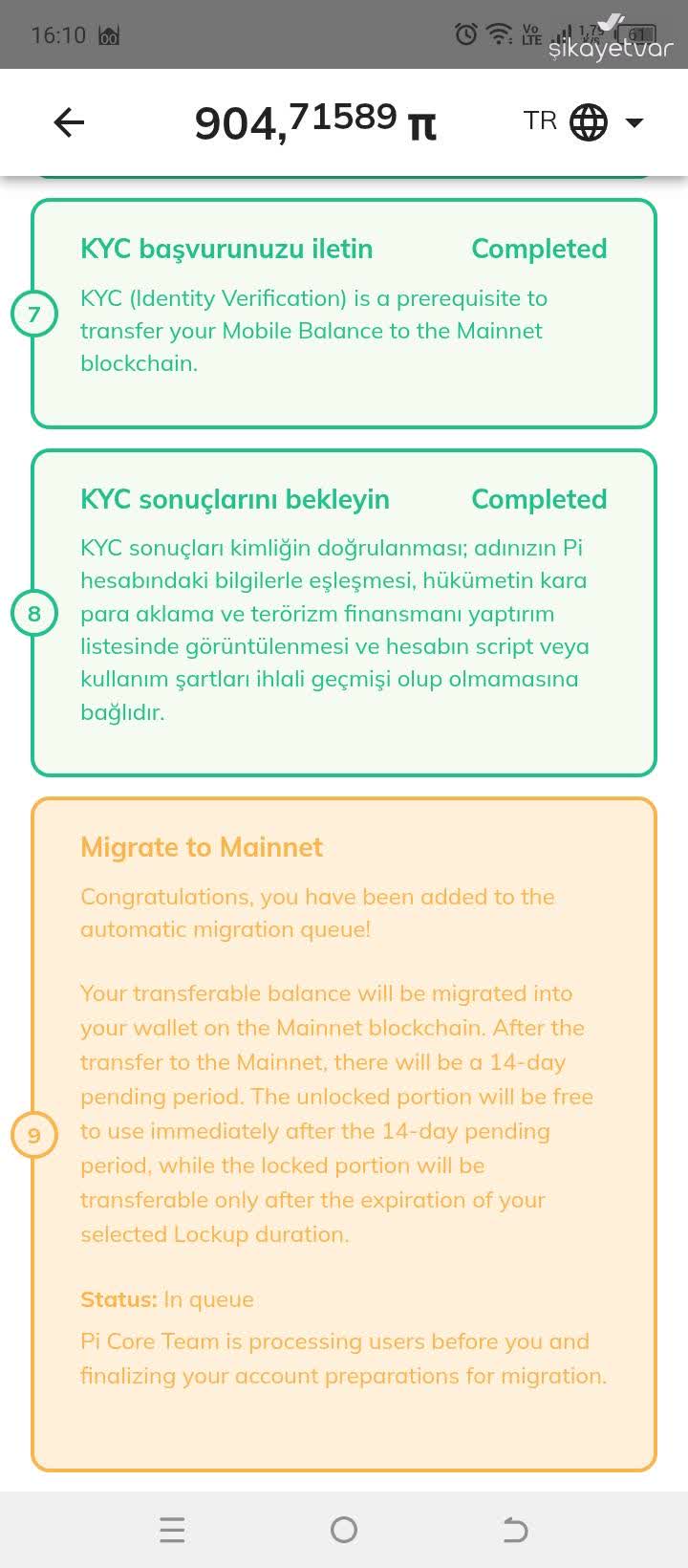 Pi Network Kyc Doğrulaması Tamamlandı Ama Pi Coinlerim Hala Gelmedi - Şikayetvar