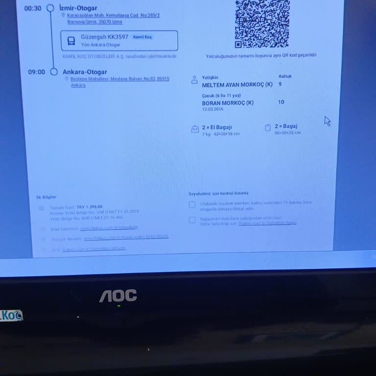 Kamil Koç İle 8 Saatlik Konforsuz Yolculuk Ve Bilet İadesi Talebi ...