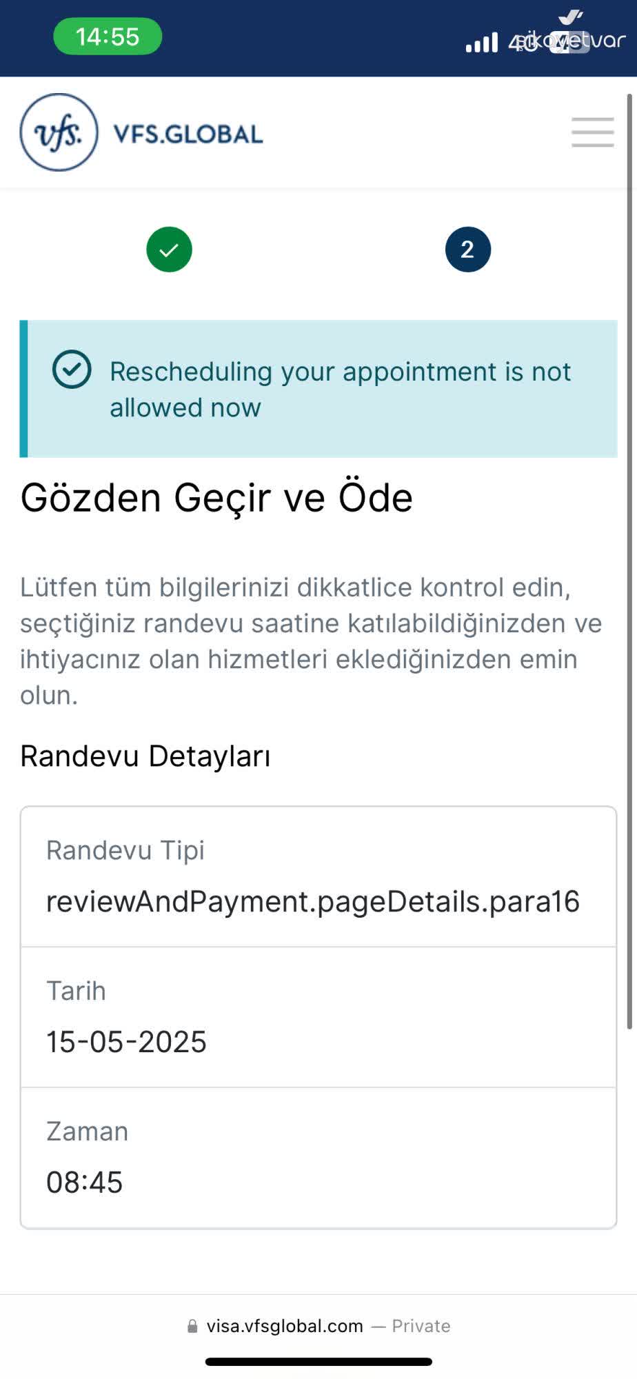 VFS Global Randevu Deneyimi: Sürekli Hatalar Ve Yetersiz Destek ...