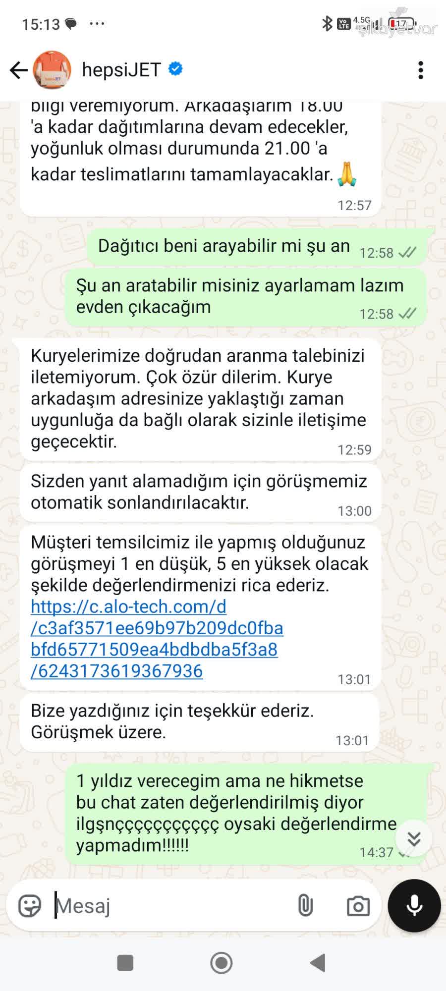 hepsiJET Hepsijet Kargo: Müşteri Taleplerine Duyarsızlık - Şikayetvar