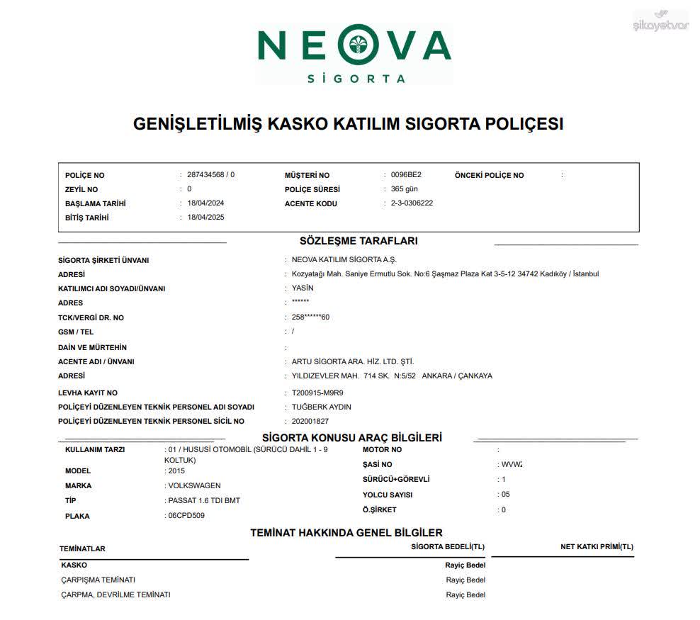 Hasarsızlık İndirimi Mağduriyeti: Neova Sigorta Ve Acente Arasında ...