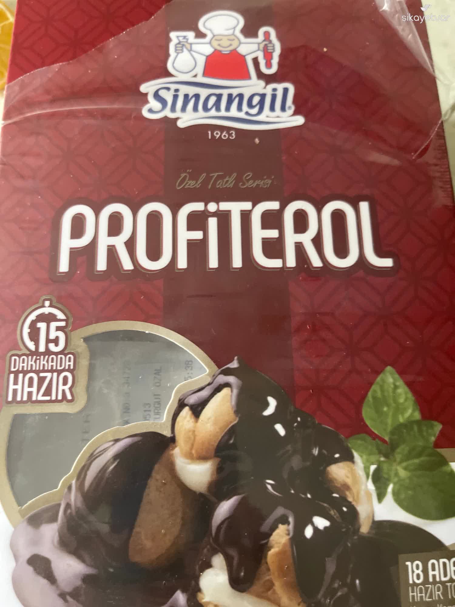 Sinangil Gıda Sinangil Profiterol Hayal Kırıklığı: Ağır Koku Ve Tat Sorunu - Şikayetvar