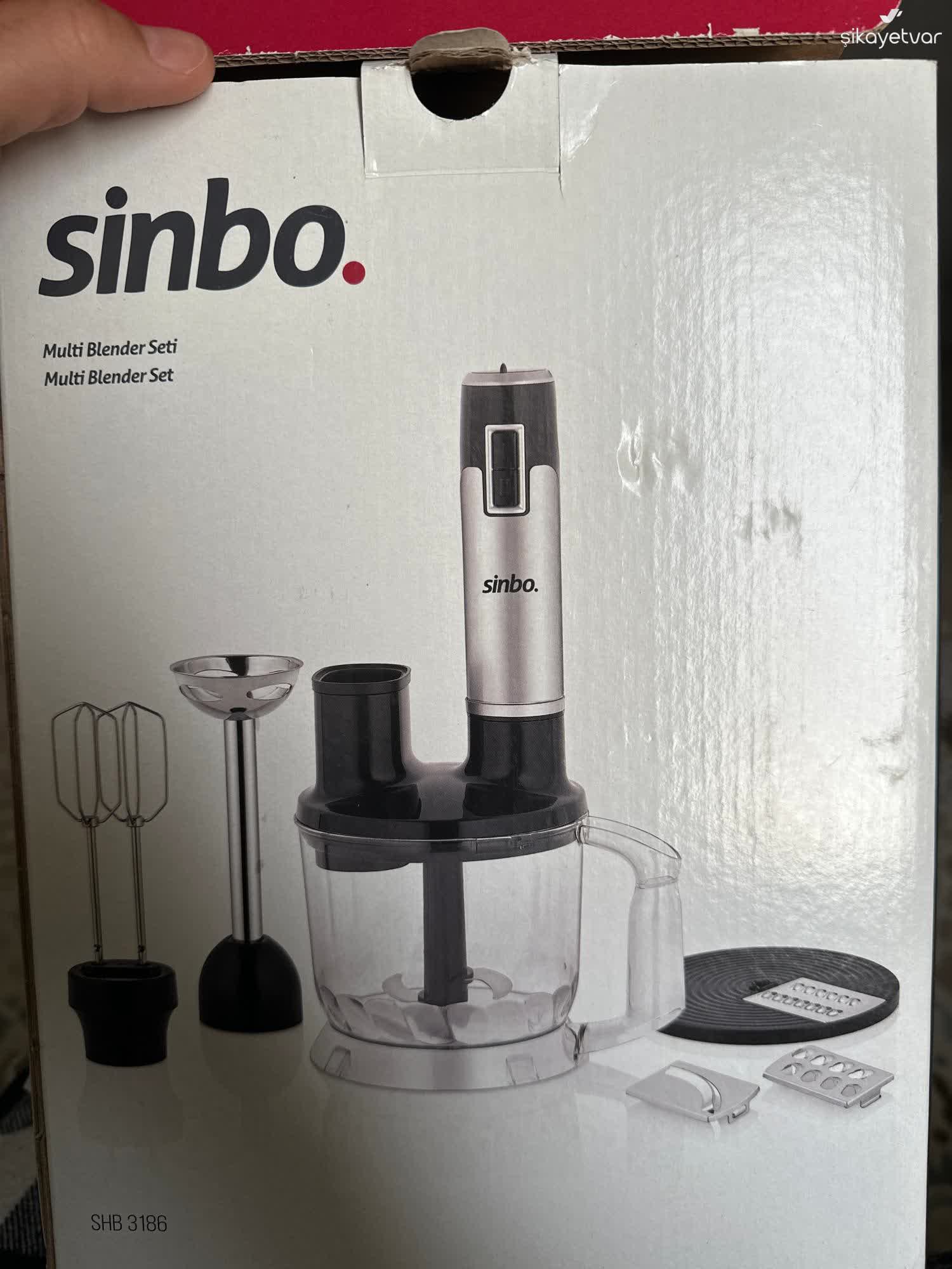 Sinbo Blender Seti Hayal Kırıklığı - Şikayetvar