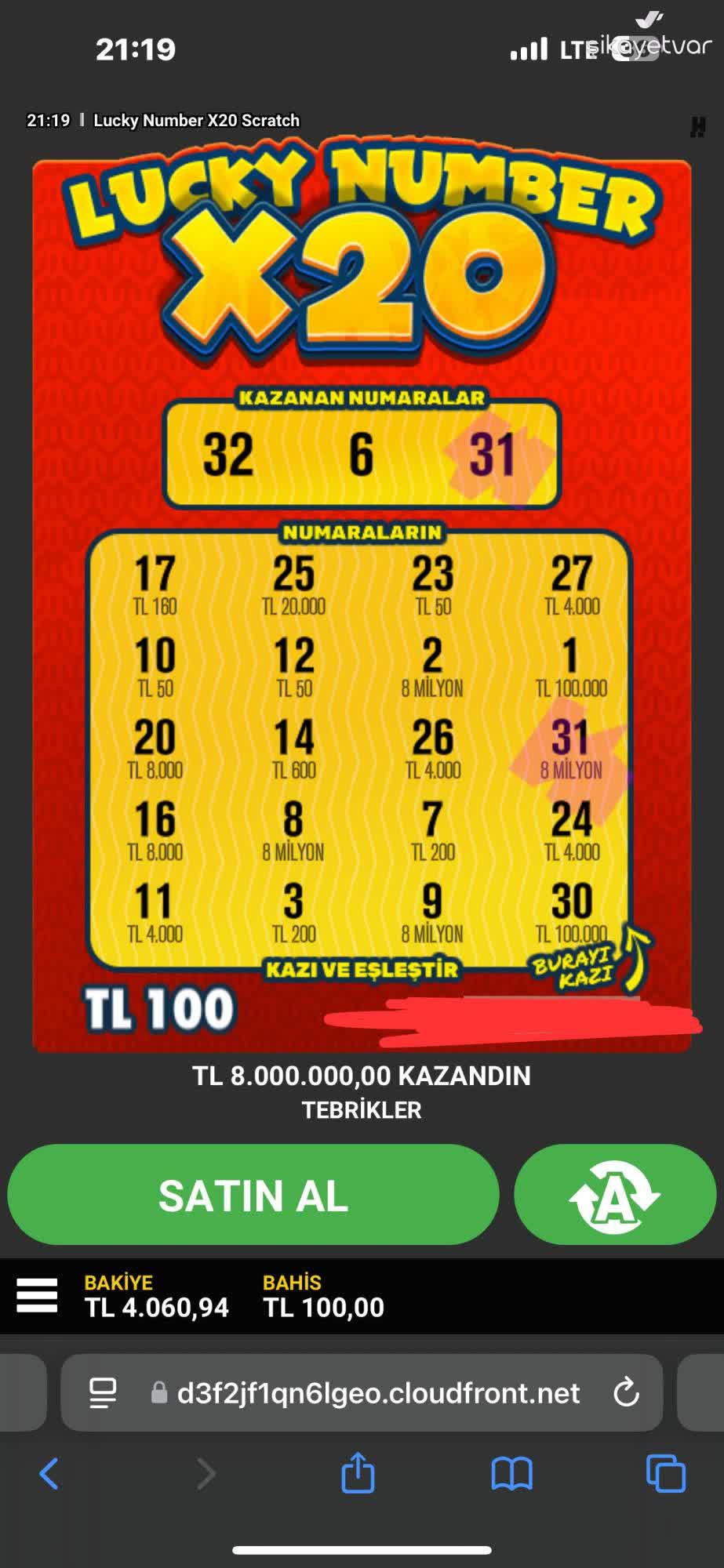 Cratos Slot Bahis Sitesinde Kazancımın Ödenmemesi - Şikayetvar