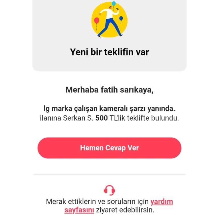 Letgo Uygulamasında Teklif Görüntüleme Sorunu - Şikayetvar