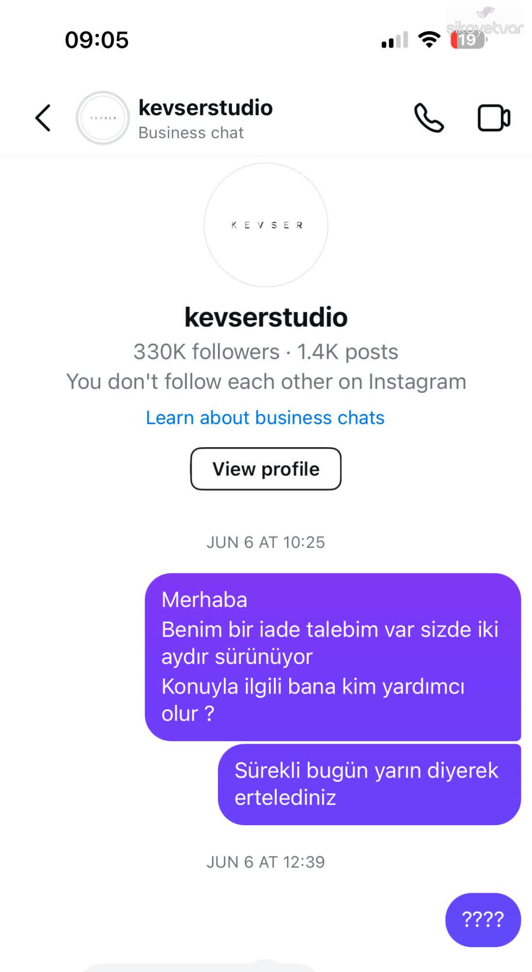 Kevser Studio İade Sürecinde Uzayan Sorunlar - Şikayetvar