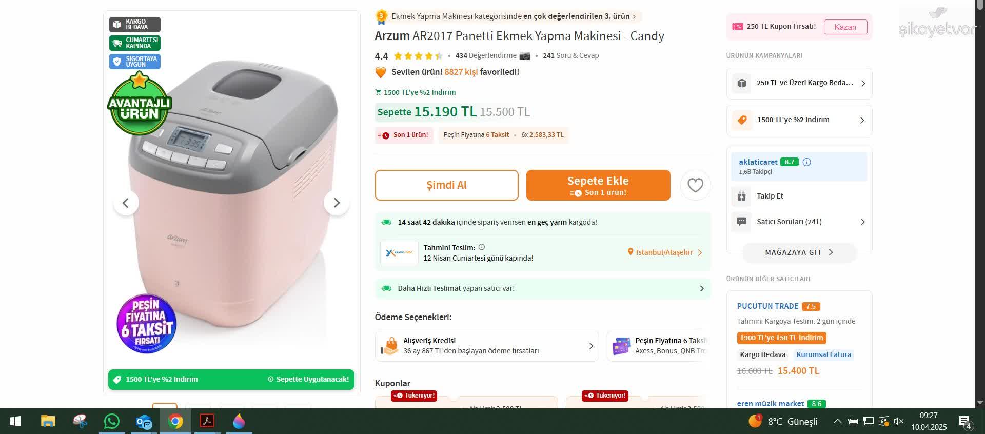 Arzum Ekmek Yapma Makinesi: Yedek Parça Krizi Ve Müşteri Mağduriyeti ...