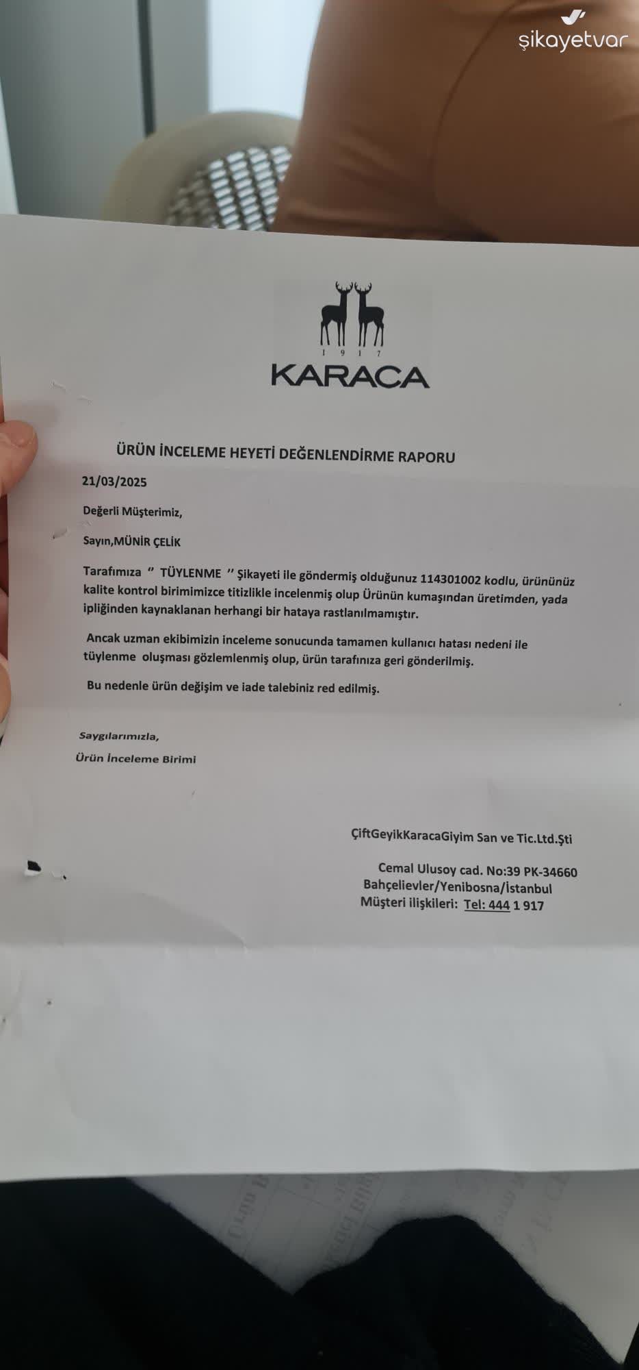 Ceylan Karavil AVM Karaca Mağazasında Aldığım Ürün Neden Küçüldü Ve ...