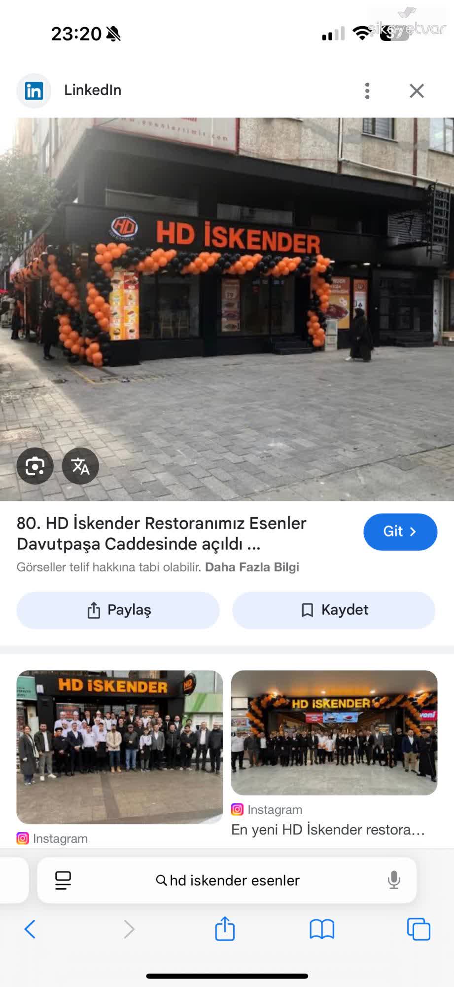 Esenler Belediyesi Kedilerin Mahsur Kaldığı Tabela: HD İskender'e Tepki - Şikayetvar