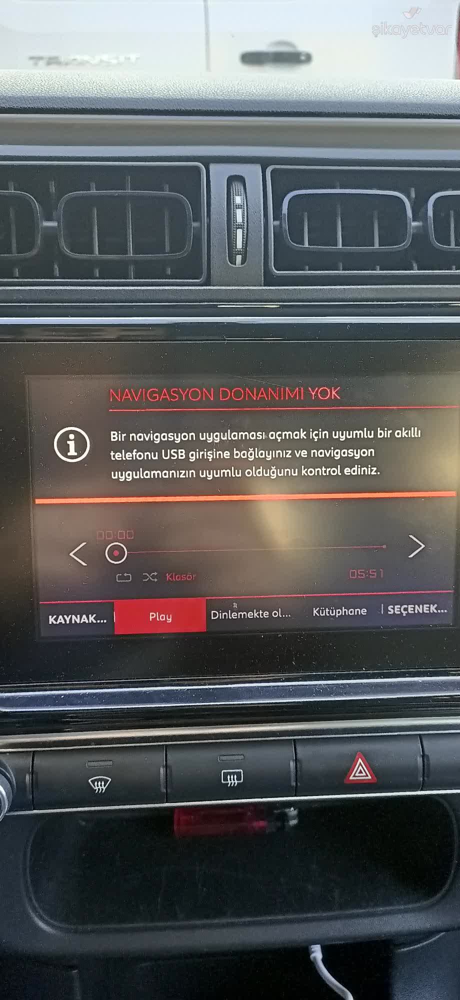 Citroen C3'te Navigasyon Hatası Ve Android Auto Sorunu - Şikayetvar