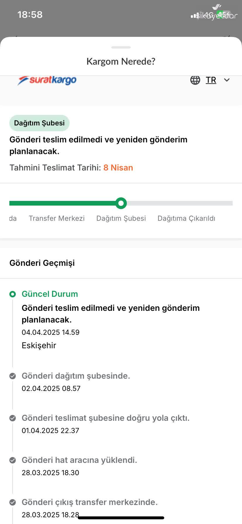 Sürat Kargo Kargom Nerede? 17 Günlük Bekleyiş - Şikayetvar