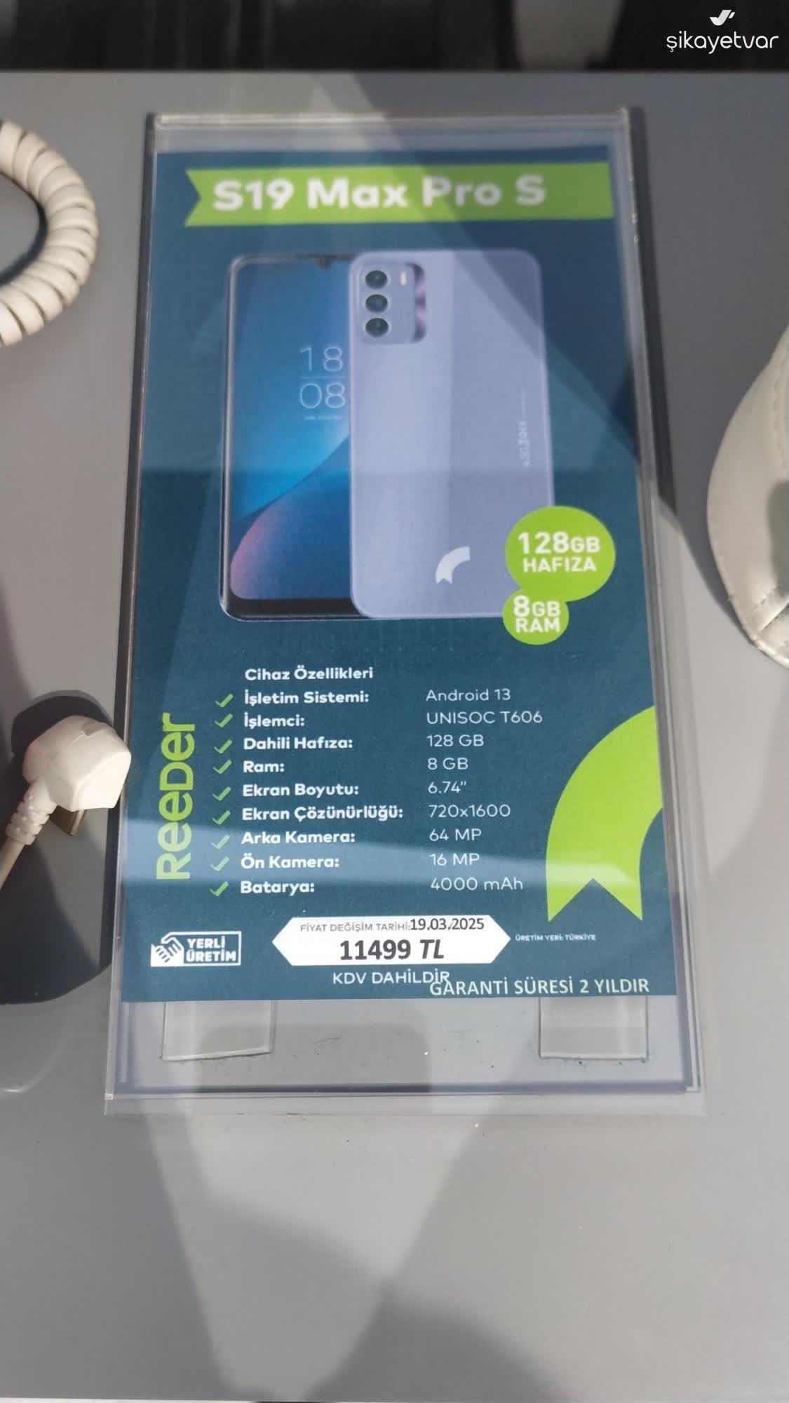 Reeder 19 Max Pro: Kapanma Sorunu ve Yüksek Değişim Ücreti - Şikayetvar