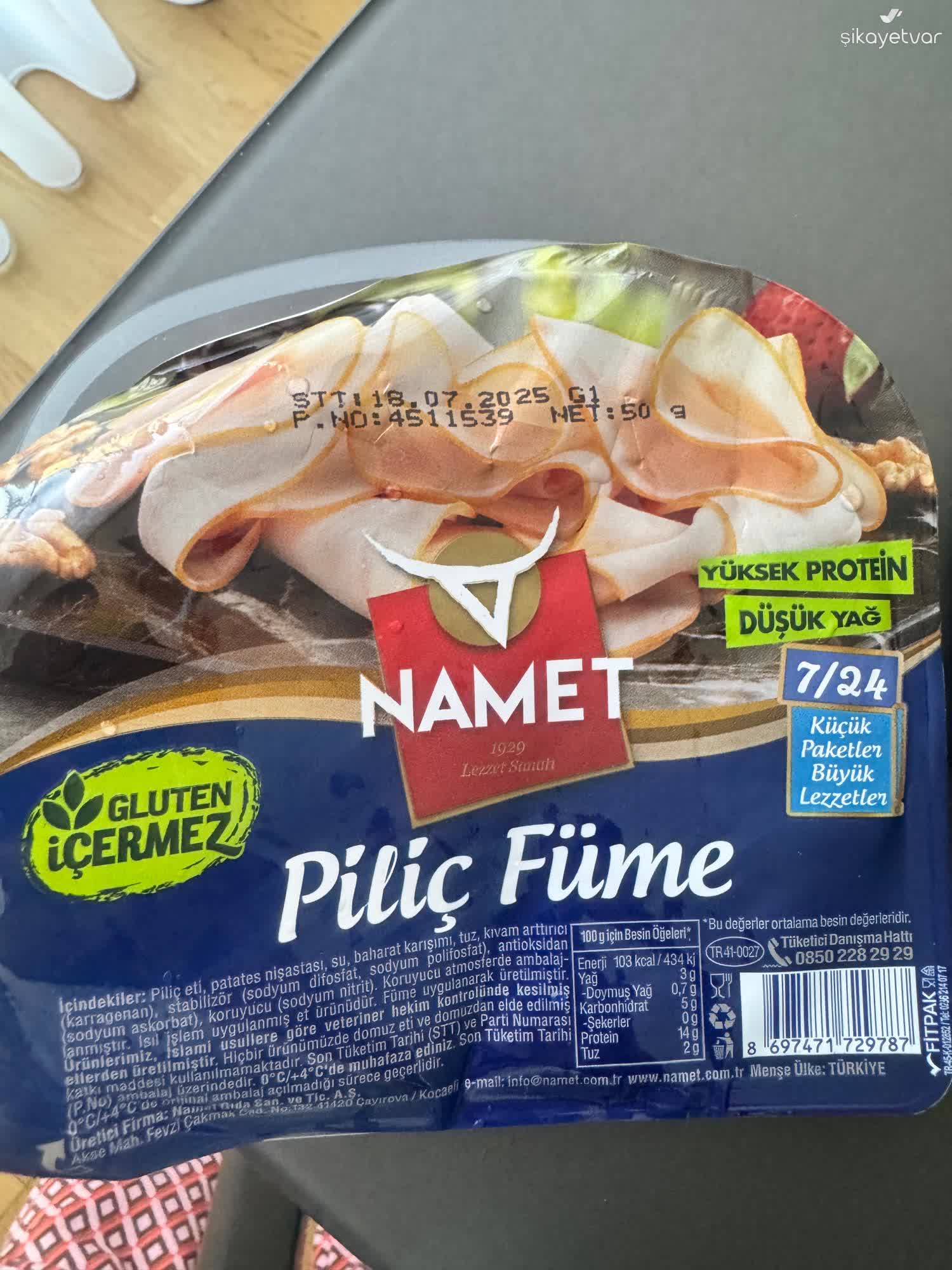 Namet Piliç Füme Salamda Küf Şoku - Şikayetvar
