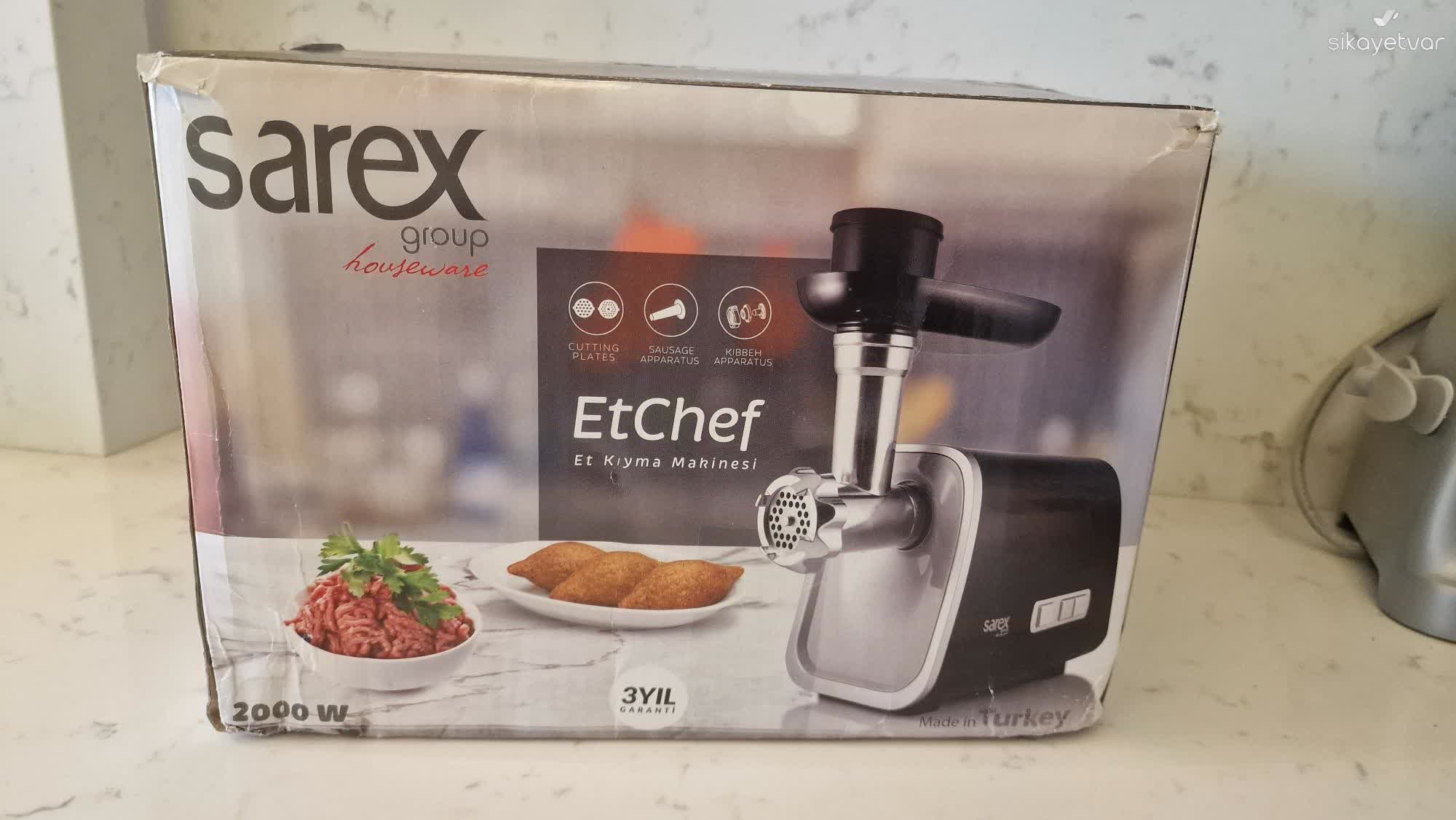 Sarex Kıyma Makinesi: Beklenmedik Arıza Ve Yüksek Tamir Ücreti - Şikayetvar