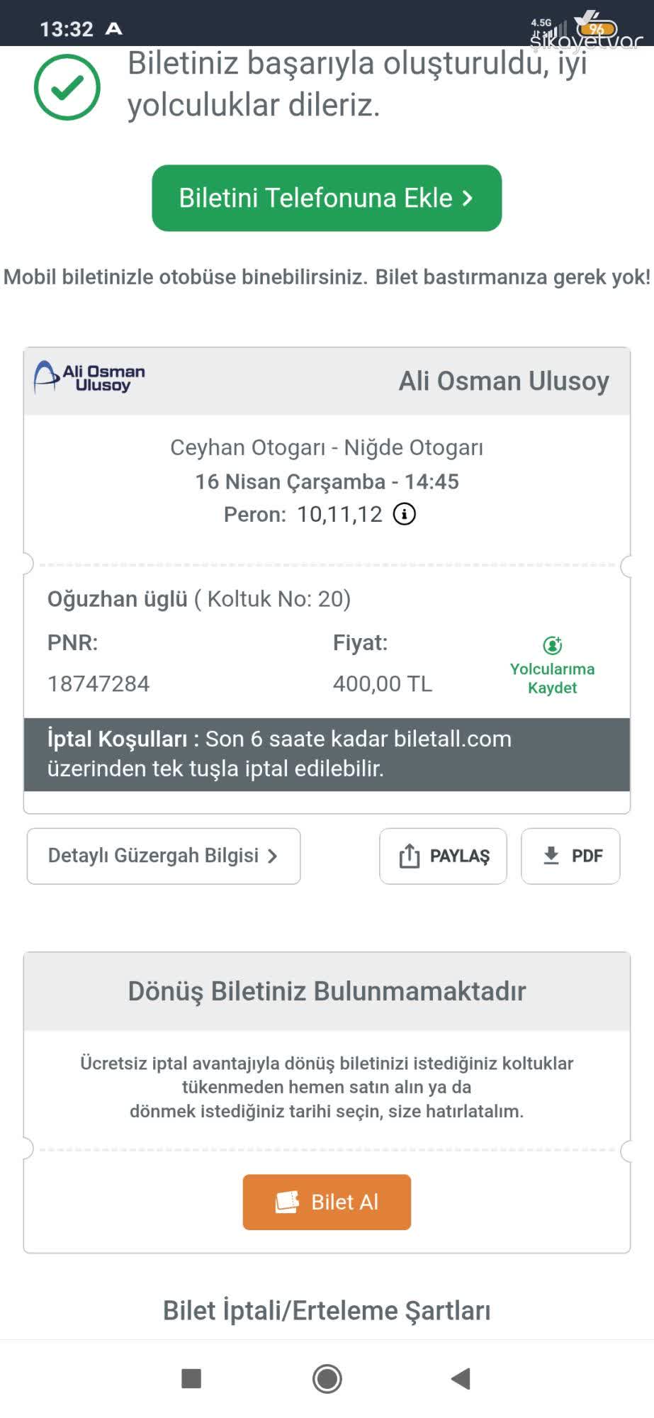 Ali Osman Ulusoy Firmasının İlgisizliği Ve Mağduriyet - Şikayetvar