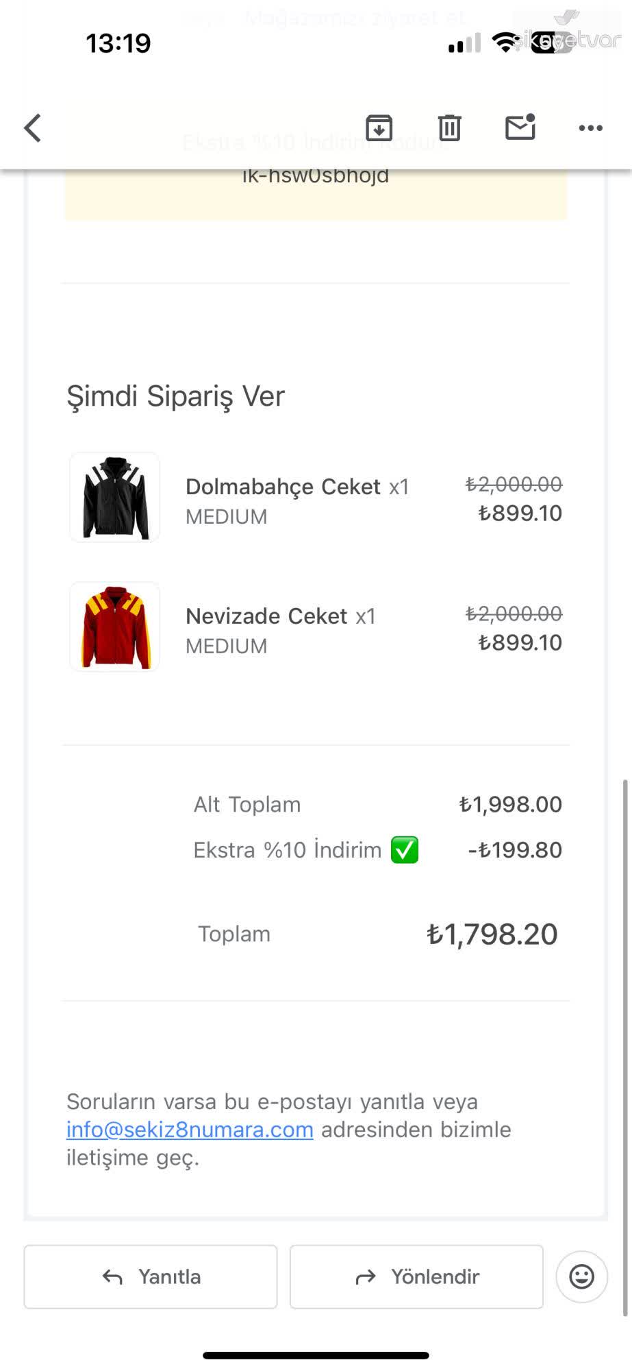 Sekiz Numara Sekiz8numara: Geciken Sipariş Ve Yetersiz Bilgilendirme ...