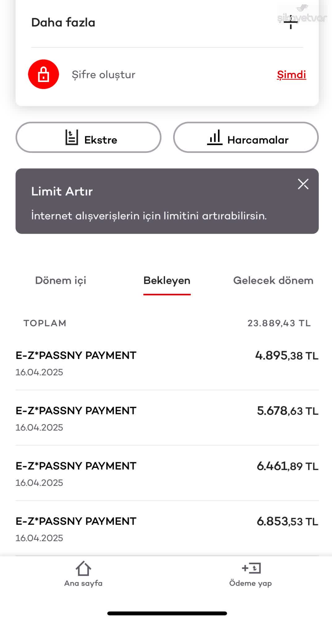 Akbank Akbank Axess Kartımdan İzinsiz Para Çekimleri Ve Yetersiz Destek ...