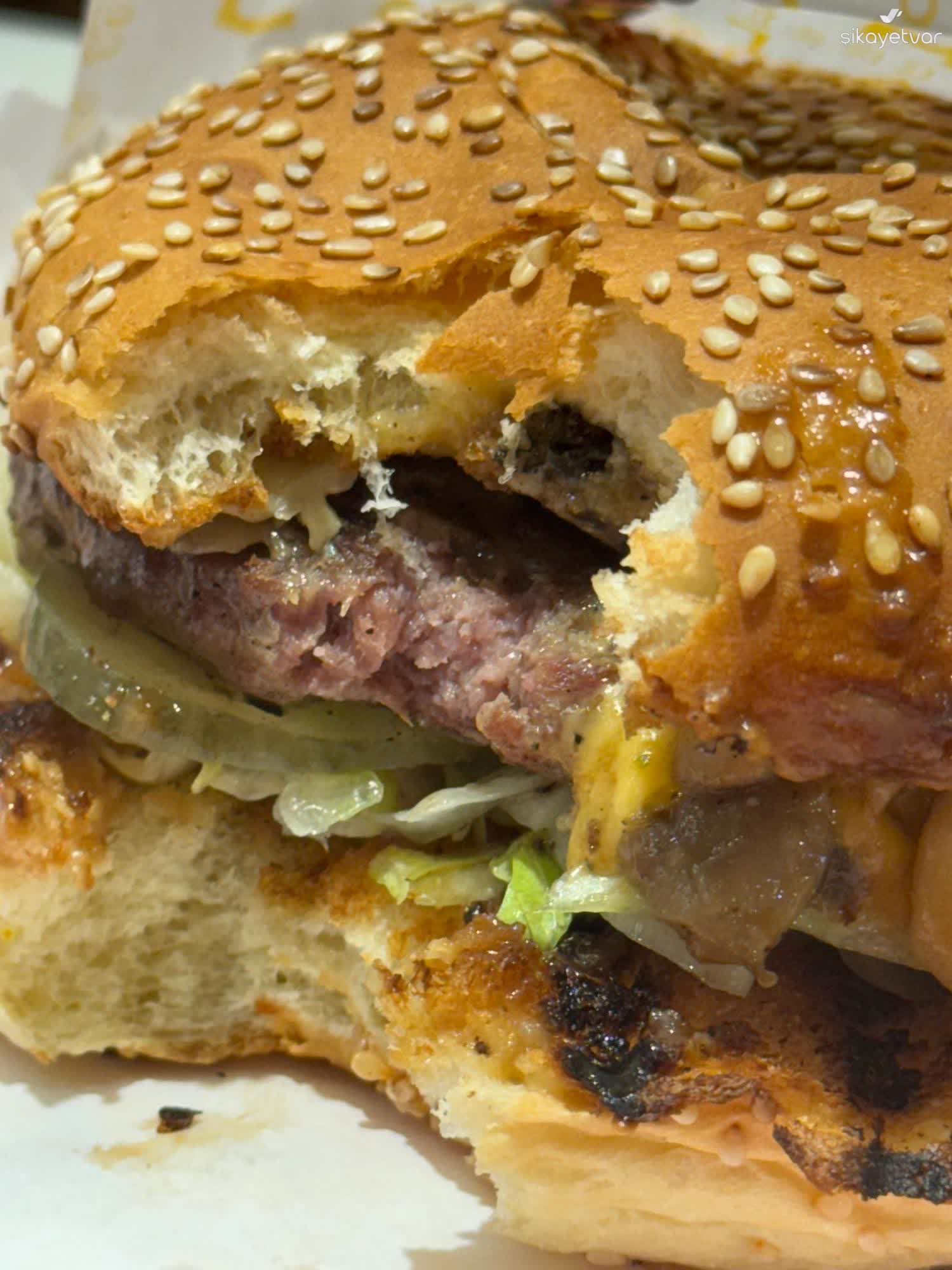 Burger Yiyelim Geç Gelen Soğuk Ve Çiğ Yemek Sorunu - Şikayetvar