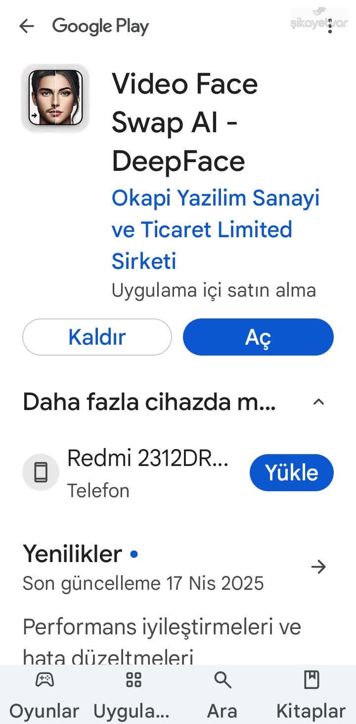 Video Face Swap AI: DeepFace Video Face Swap Ai - Deepface Memnuniyetsizliği - Şikayetvar