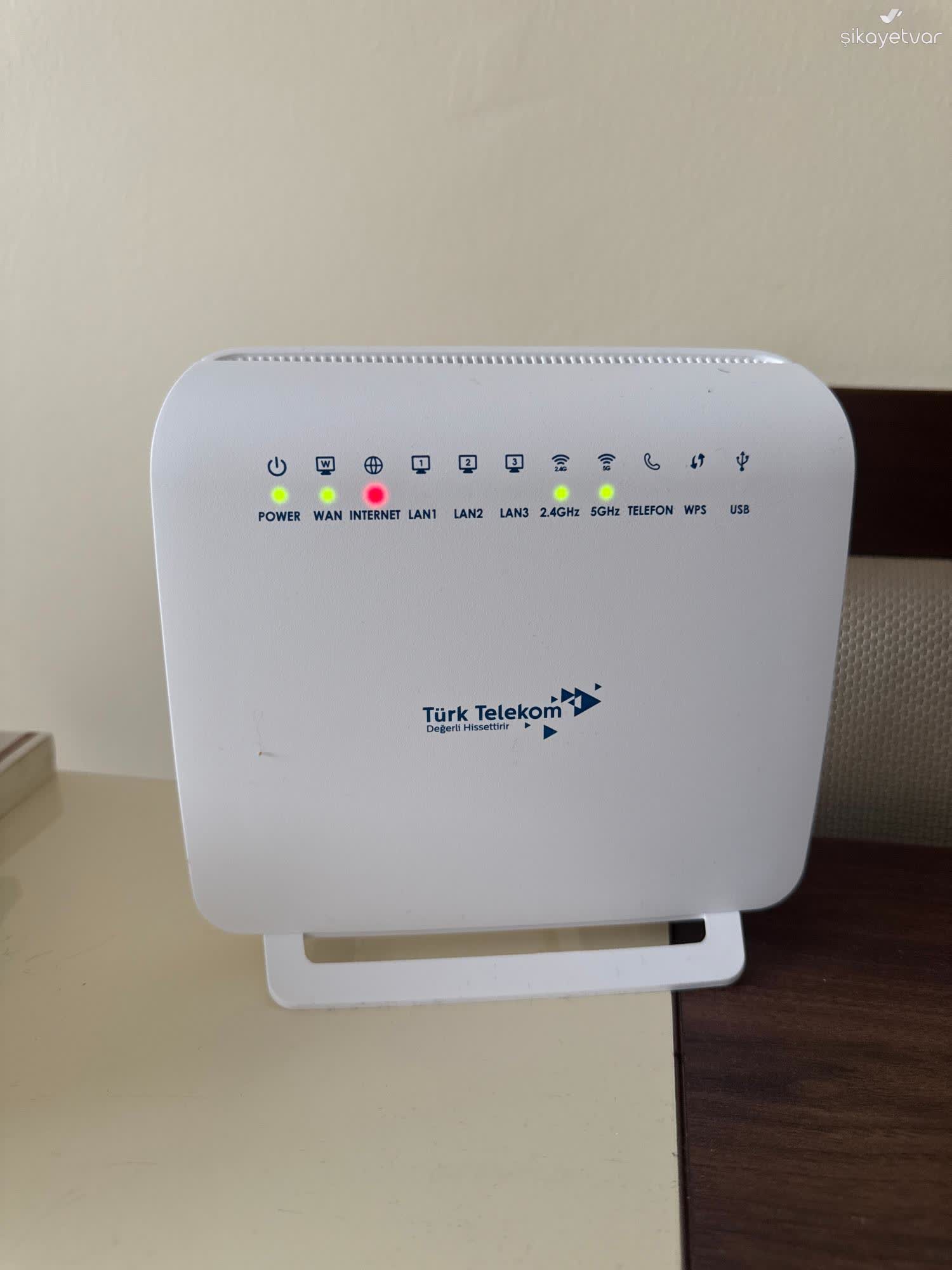 Türk Telekom Modem Değişimi Sonrası Kayıp Ve İnternet Sorunu - Şikayetvar